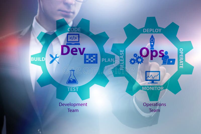 DevOps Software Development it Concept Stock Photo - Image of diagram ...