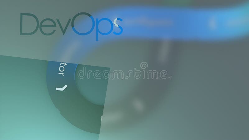 Software Development Blue Screen with Word CYBER. Scrollining Binary ...