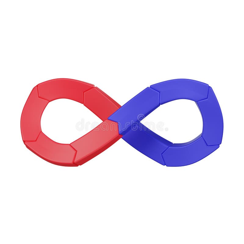 DevOps Symbol 3d Icon stock photo. Illustration of line - 298243780