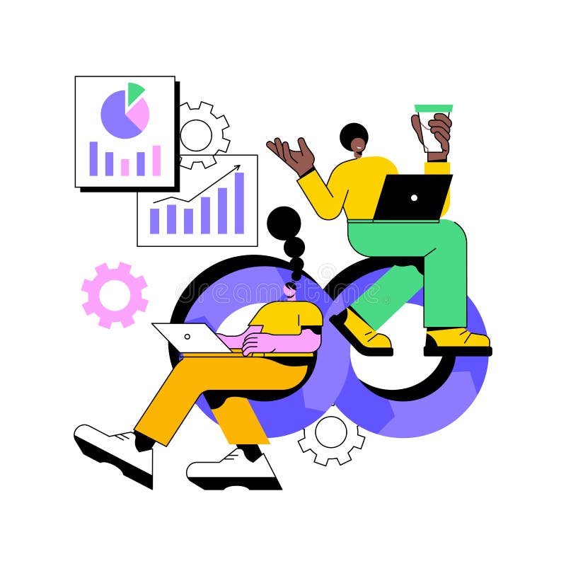 DevOps Team Abstract Concept Vector Illustration. Stock Vector ...