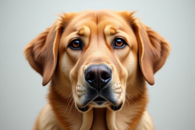 Devoted Dog Friendship stock illustration. Illustration of closeup ...