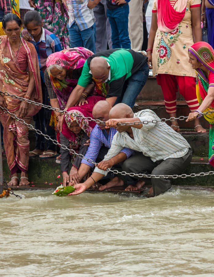 Devotees Gathered To Make a Holy Dip at River Ganges Editorial Stock ...