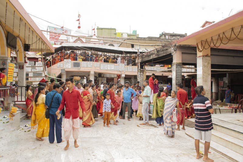 Devotees and Priests at the Temple Premises Editorial Stock Image ...