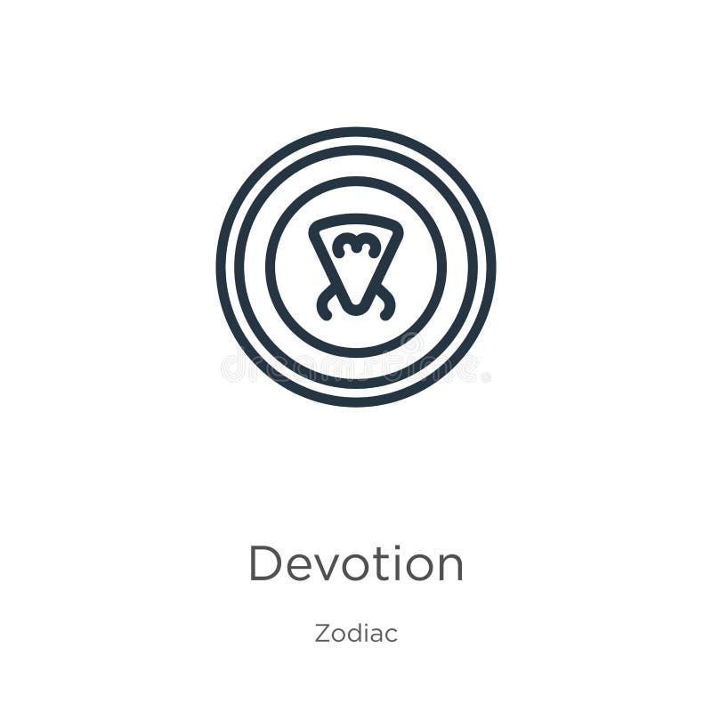 Devotion Icon Vector. Trendy Flat Devotion Icon from Zodiac Collection ...