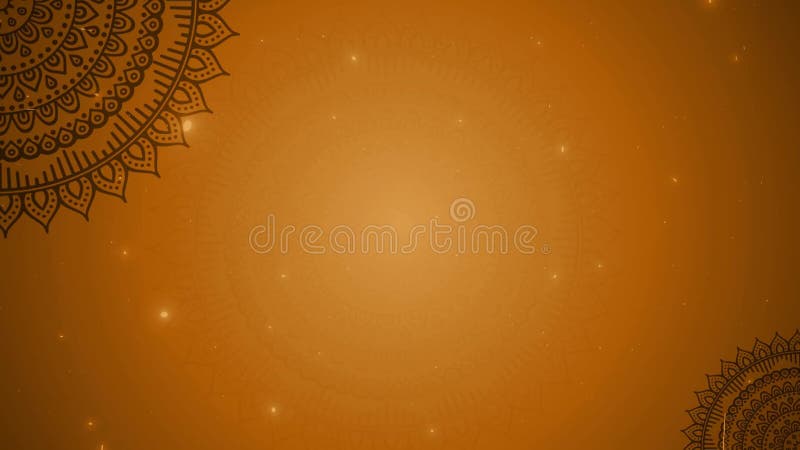 Devotional Mandala Rotate with Particles Background Stock Video - Video ...