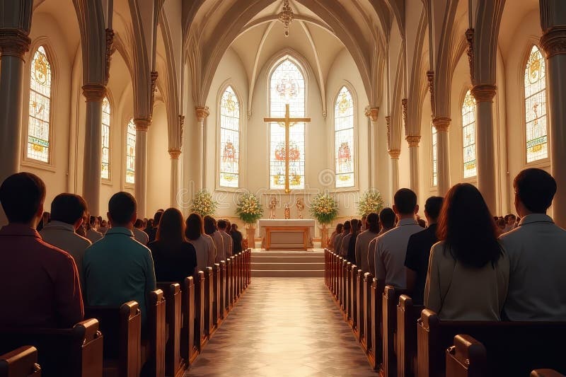 Celebrating the Spirit of Holy Easter Stock Illustration - Illustration ...