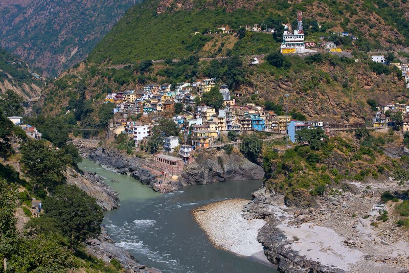 Devprayag, Uttarakhand, India. Stock Image - Image of indian, asia ...