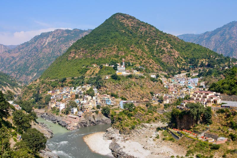 Devprayag - Holy Town In India, Asia Stock Image - Image of hindu ...