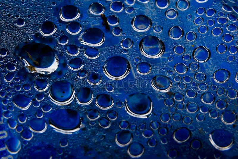 Dew blue aqua bubble cool stock photo. Image of clean - 108825158