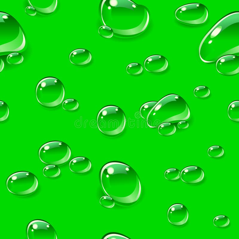Dew Drops Seamless Pattern. Stock Illustration - Illustration of ...