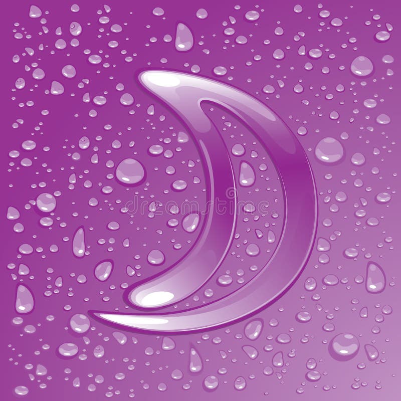 Dew moon stock illustration. Illustration of creative - 22628401