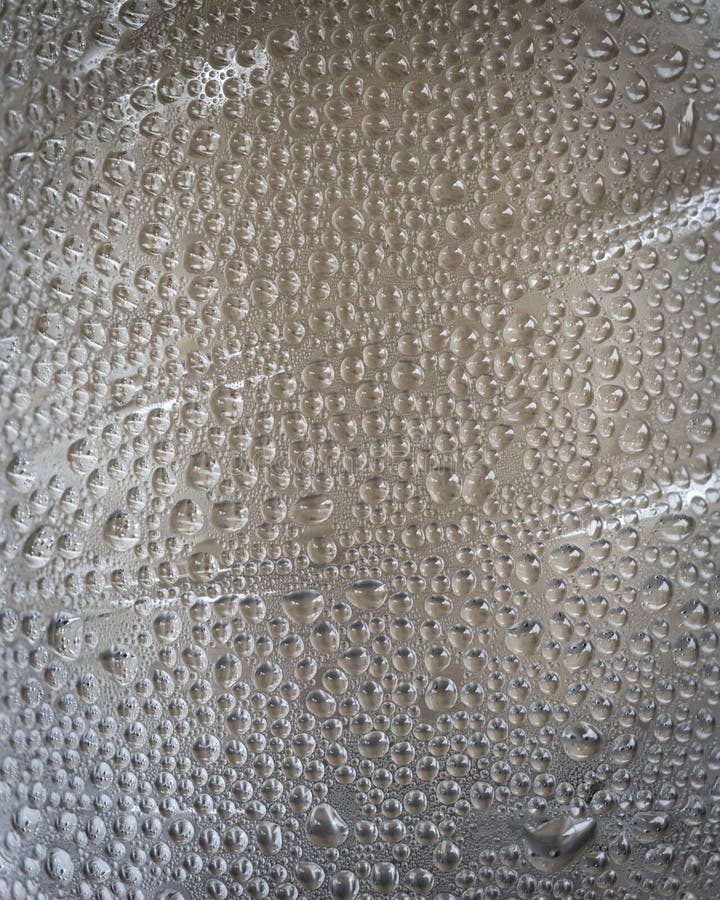 Dew or Water Drop on Cold Drink Bottle Surface, Abstract Stock Image ...