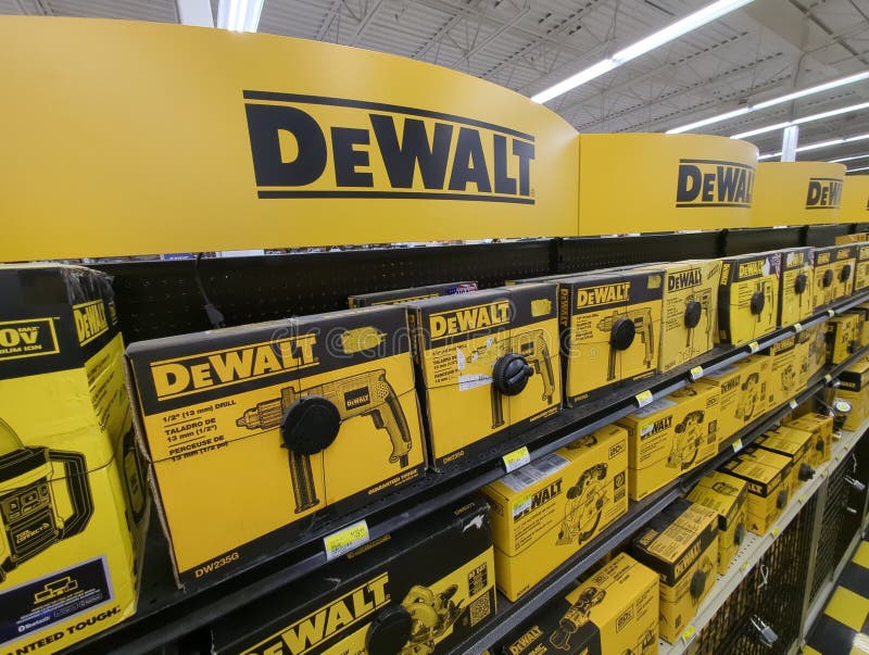 DeWalt Brand Power Tools Section at Big R Stores Editorial Stock Photo ...