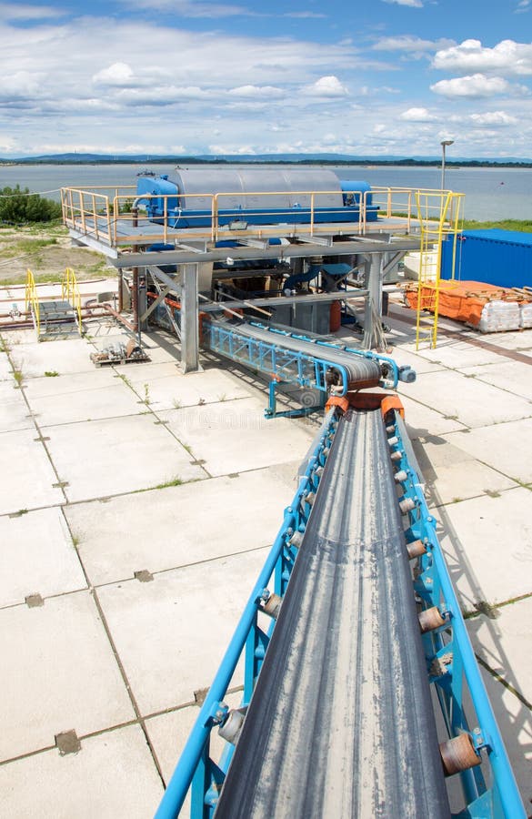 Dewatering and Cleaning Line Stock Photo - Image of industry, system ...