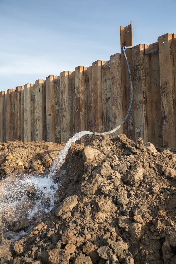 Dewatering Construction Site Stock Image - Image of equipment, dash ...