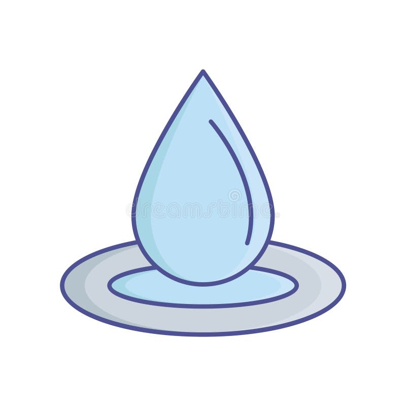 Dewdrop Line Style Vector Icon Which Can Easily Modify or Edit Stock ...