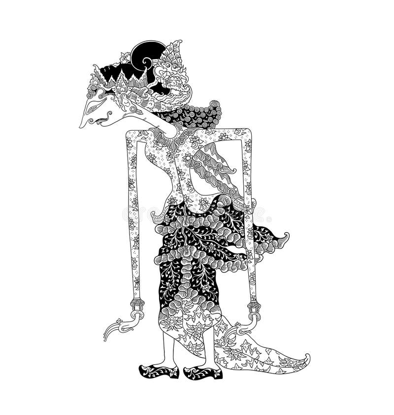 Batara Brahma stock vector. Illustration of wayang, traditional - 83464908