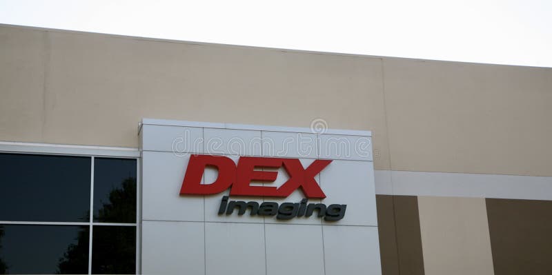 Dex Imaging Company Logo imagem de stock editorial. Imagem de imagem ...