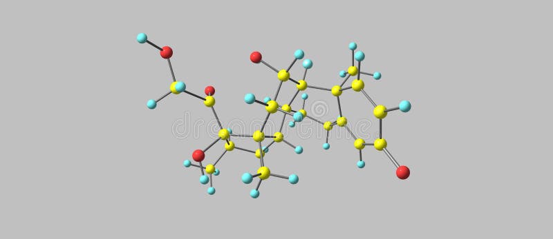 Dexamethasone. Chemical Structure. Skeletal and Structural Formula ...