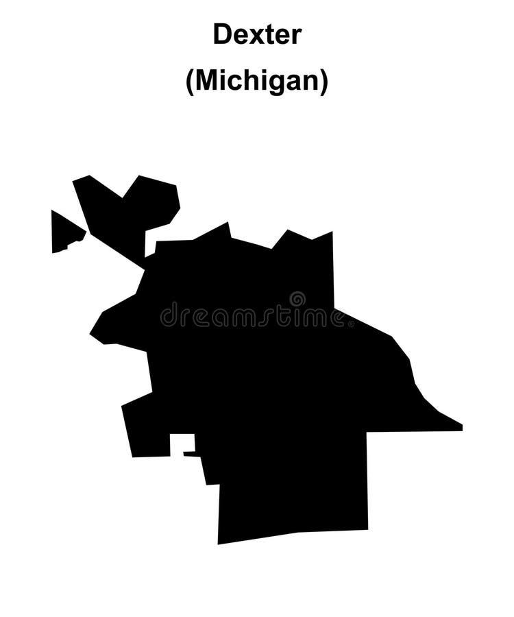 Dexter outline map stock illustration. Illustration of vector - 387410920