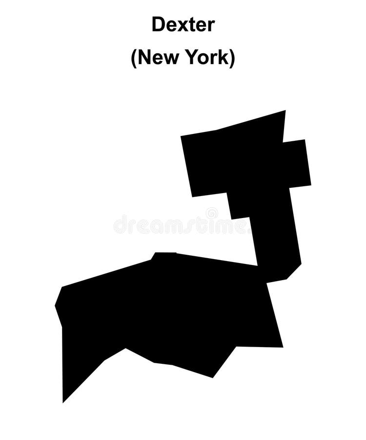 Dexter outline map stock illustration. Illustration of empty - 387615984