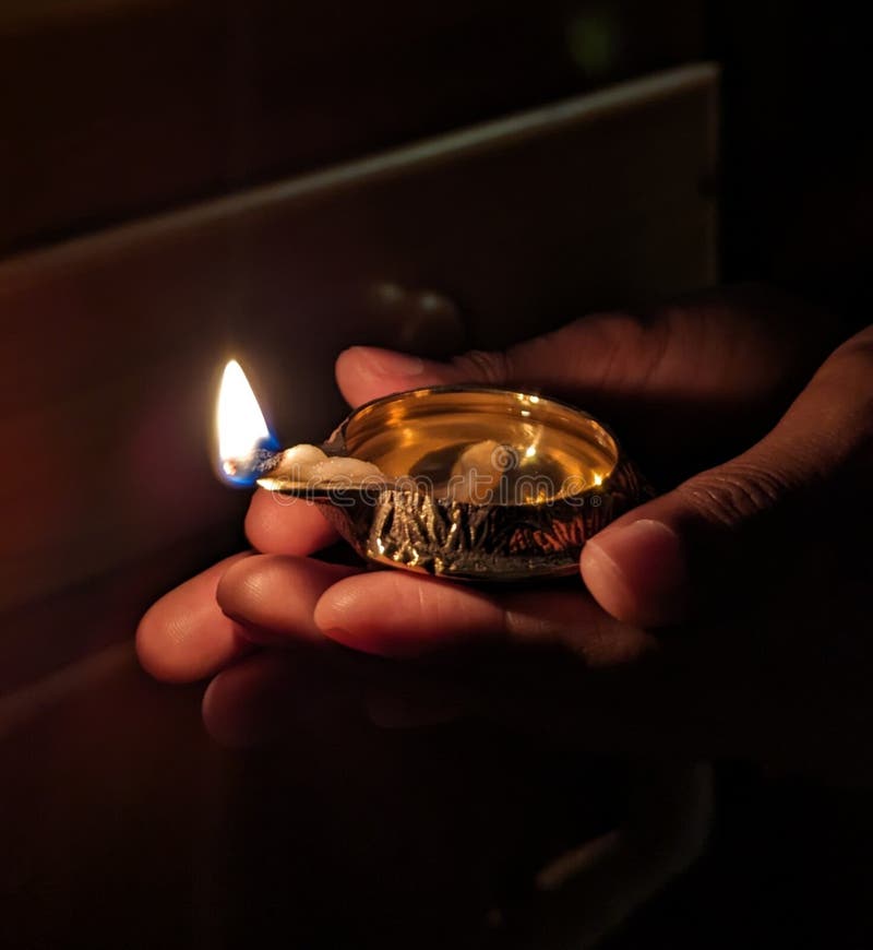 Deya on Diwali night stock image. Image of celebration - 297235373