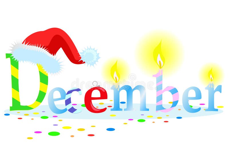 Dezember-Monat kalender vektor abbildung. Illustration von kakao - 59997744