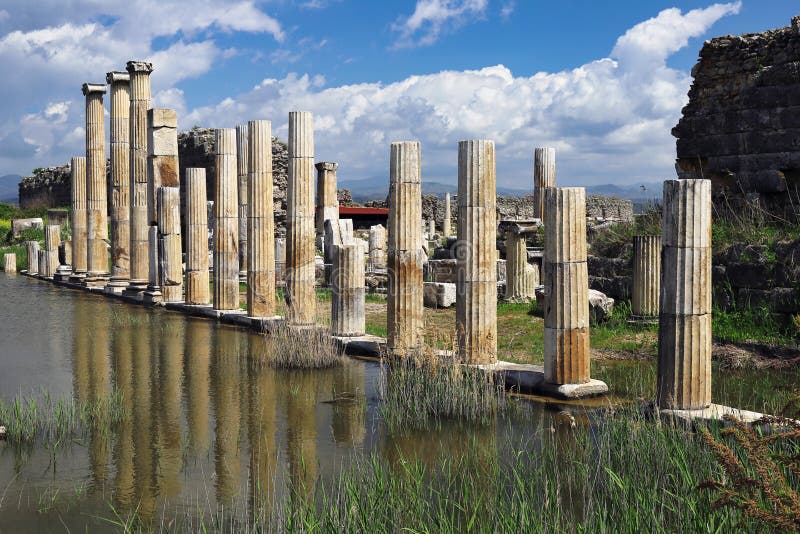 Magnesia antic city stock image. Image of classic, carved - 166479059