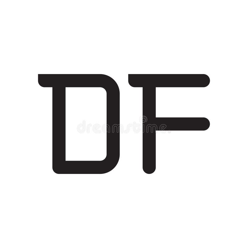 Df Initial Letter Vector Logo Icon Stock Vector - Illustration of clean ...