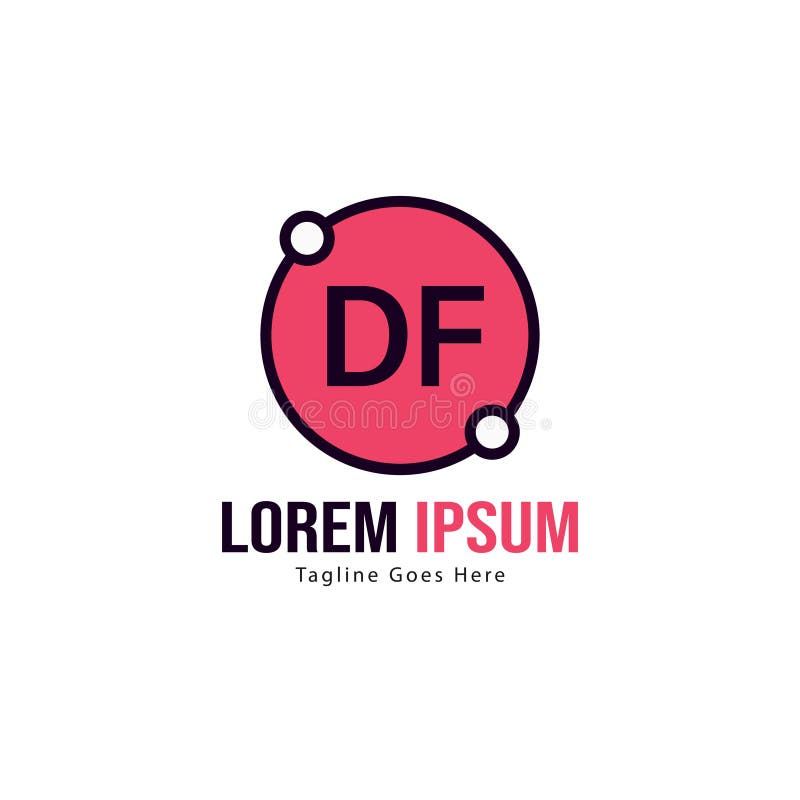 DF Letter Logo Design. Creative Modern DF Letters Icon Illustration ...