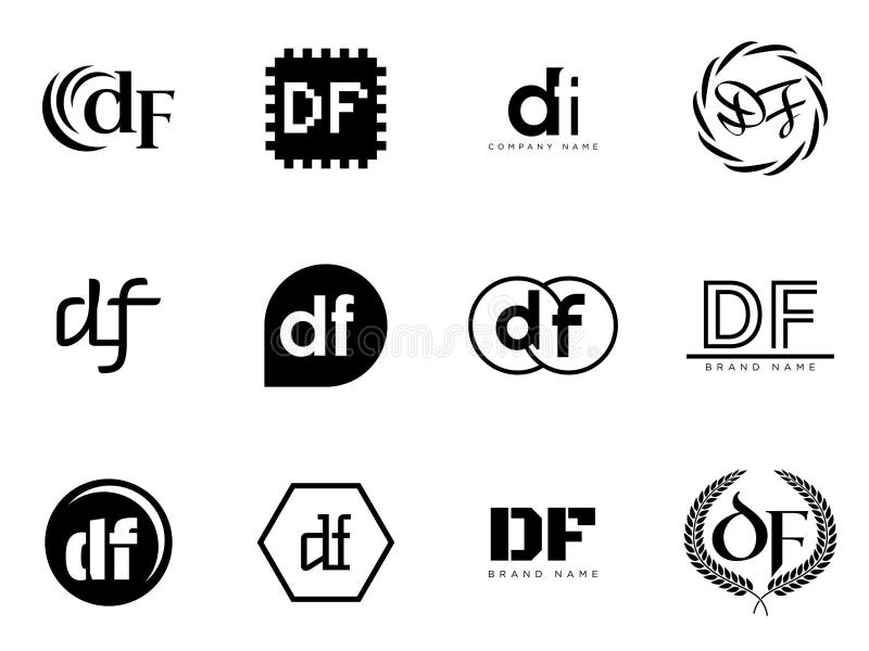DF Logo Company Template. Letter D and F Logotype Stock Vector ...