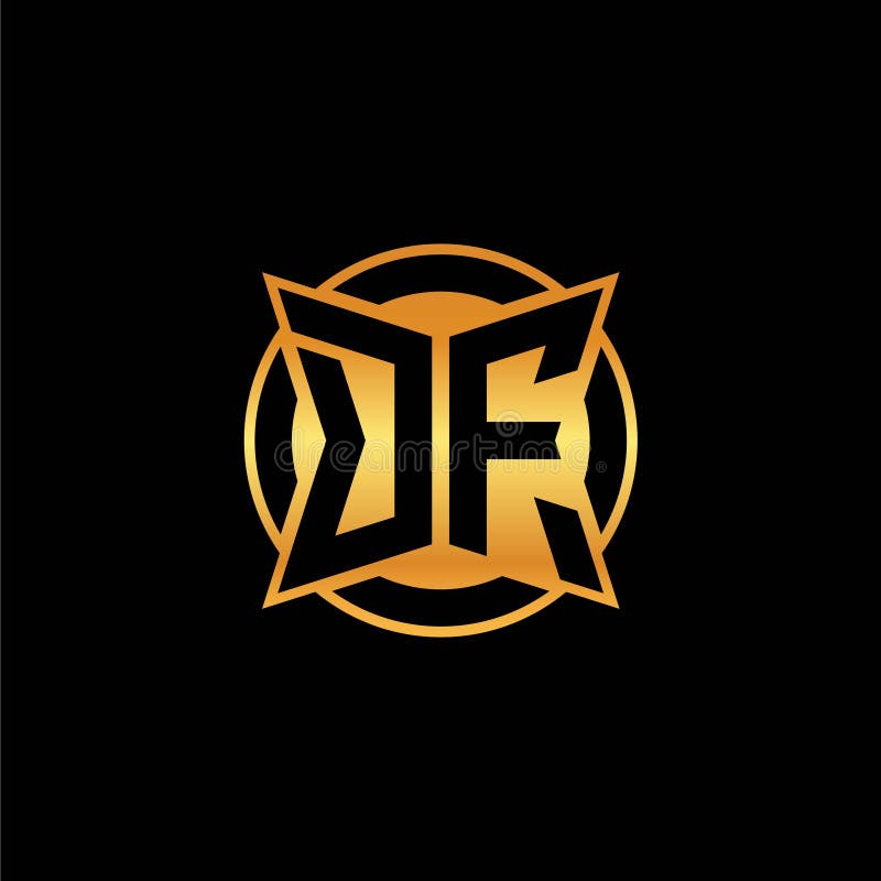 DF Logo Letter Geometric Golden Style Stock Vector - Illustration of ...