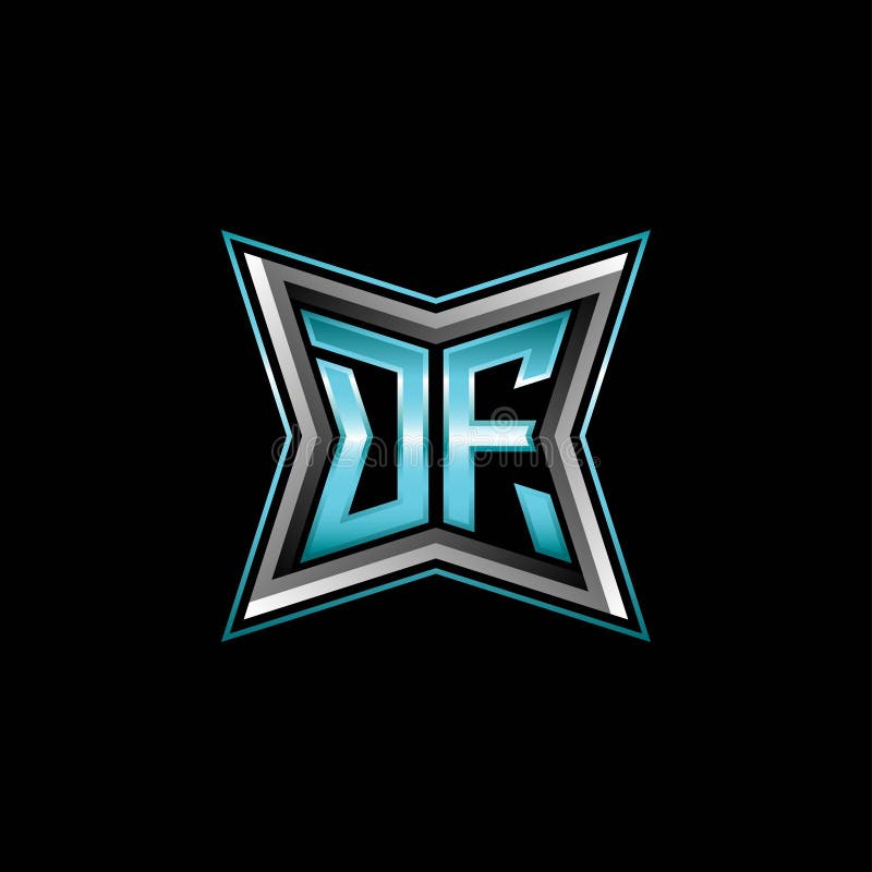 DF Logo Monogram Geometric Modern Design Stock Vector - Illustration of ...