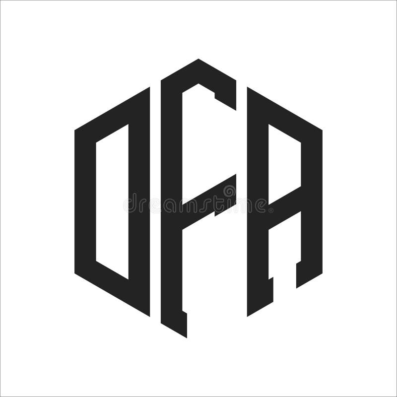 DFA Logo Design. Initial Letter DFA Monogram Logo Using Hexagon Shape Stock Vector ...