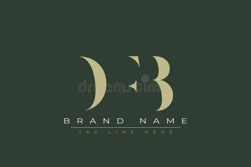 DFB Abstract Letter Logo Design Stock Vector - Illustration of ...