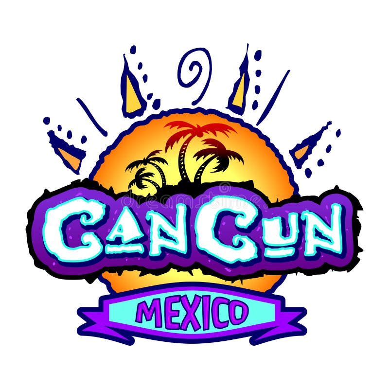 Cancun Mexico - Badge - Emblem Stock Vector - Illustration of mexico ...