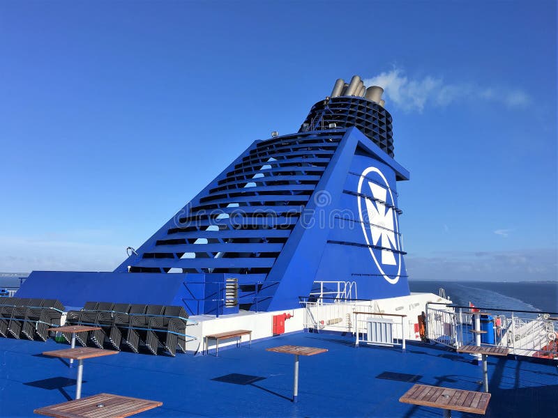 DFDS-ship funnel. editorial stock photo. Image of editorial - 77058173