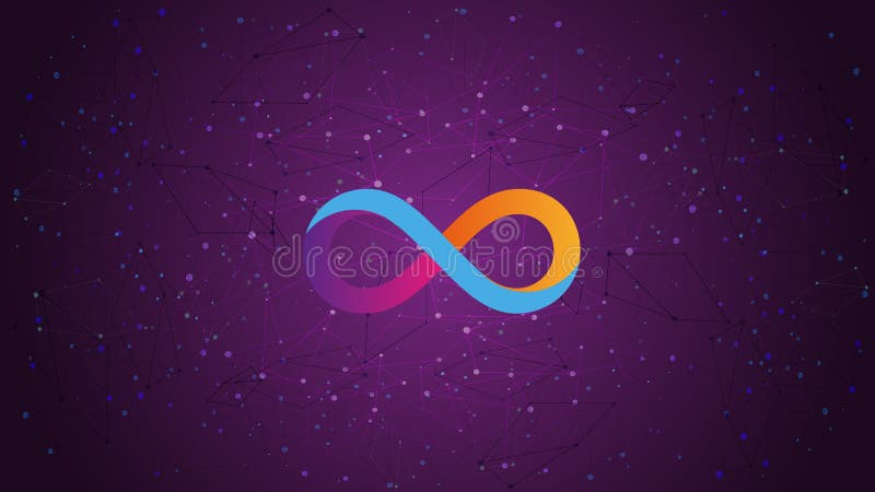 Dfinity Internet Computer ICP Token Symbol Cryptocurrency in the Center ...