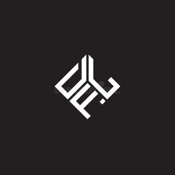 Dfl Letter Logo Design on Black Background. Dfl Creative Initials ...