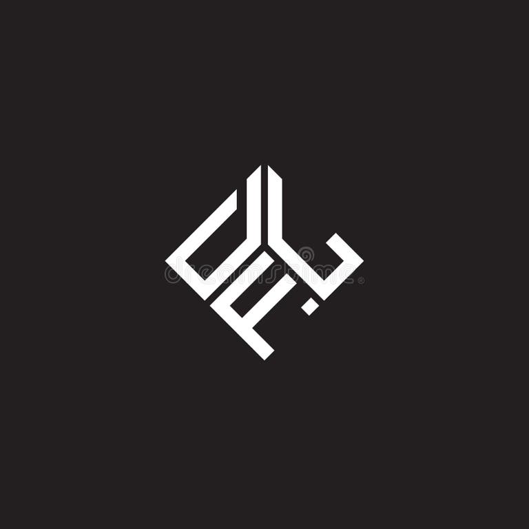 Dfl Letter Logo Design on Black Background. Dfl Creative Initials ...