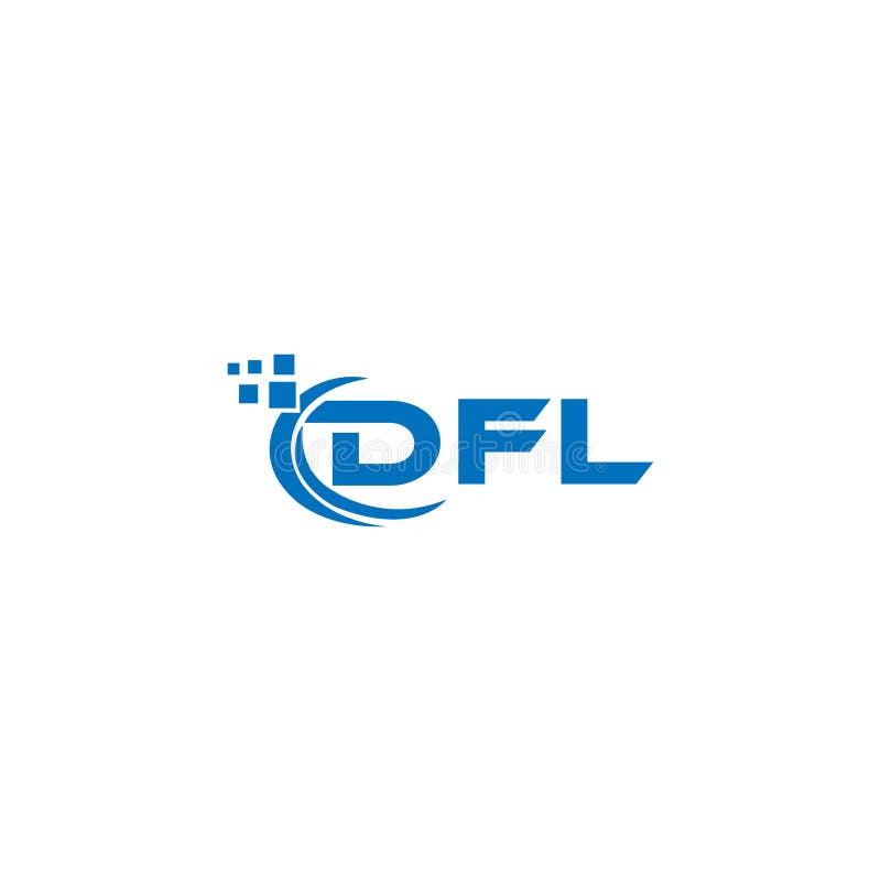 DFL Letter Logo Design on White Background. DFL Creative Initials ...