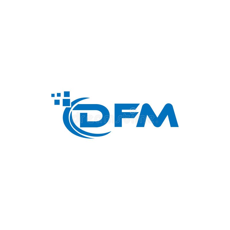 DFM Letter Logo Design on White Background. DFM Creative Initials ...