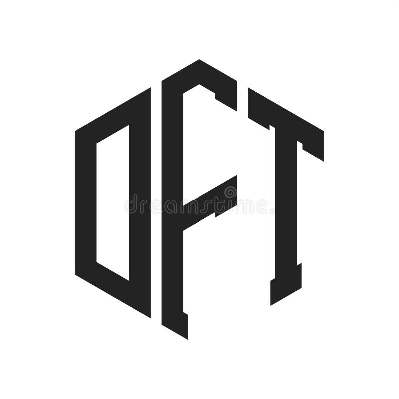 DFT Logo Design. Initial Letter DFT Monogram Logo Using Hexagon Shape ...