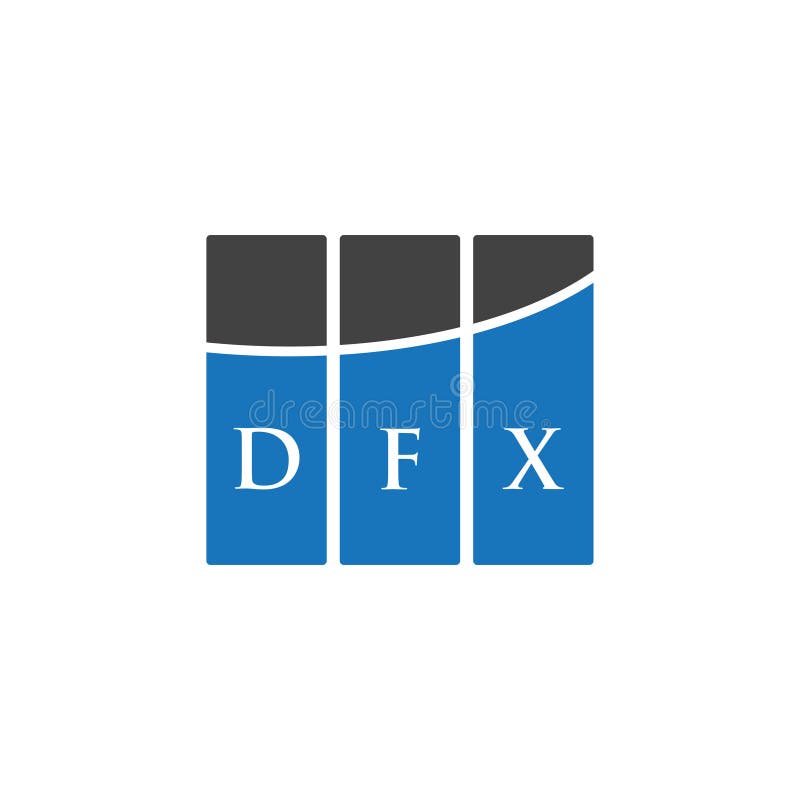 DFX Letter Logo Design on WHITE Background. DFX Creative Initials ...