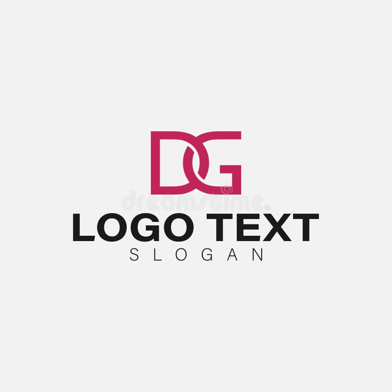 Letter Dg Logo Graphic Design Stock Vector - Illustration of letter ...