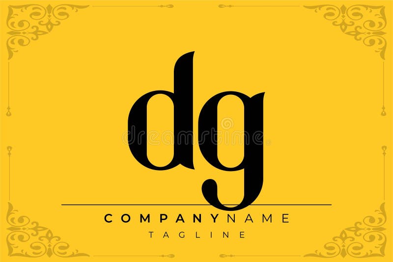 DG abstract luxury logo stock vector. Illustration of concept - 362197954