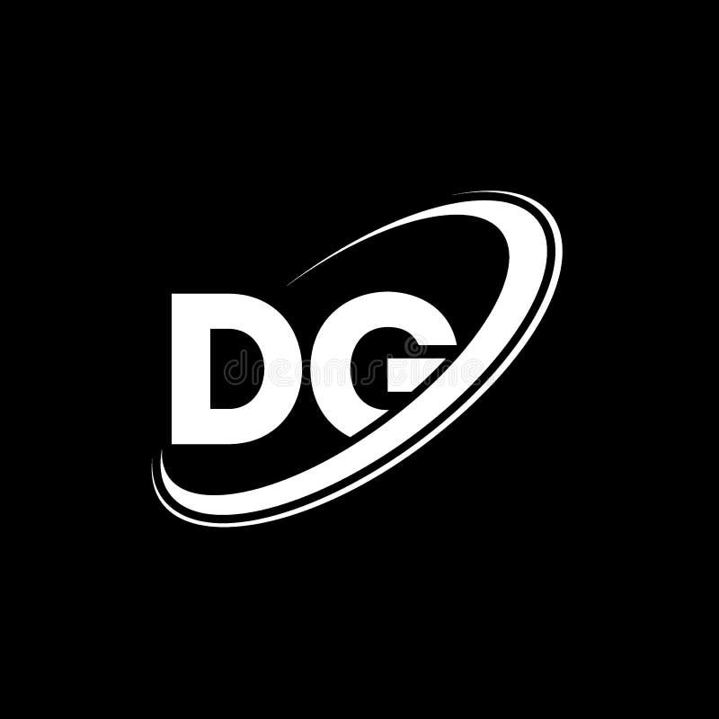 DG D G Letter Logo Design. Initial Letter DG Linked Circle Uppercase ...