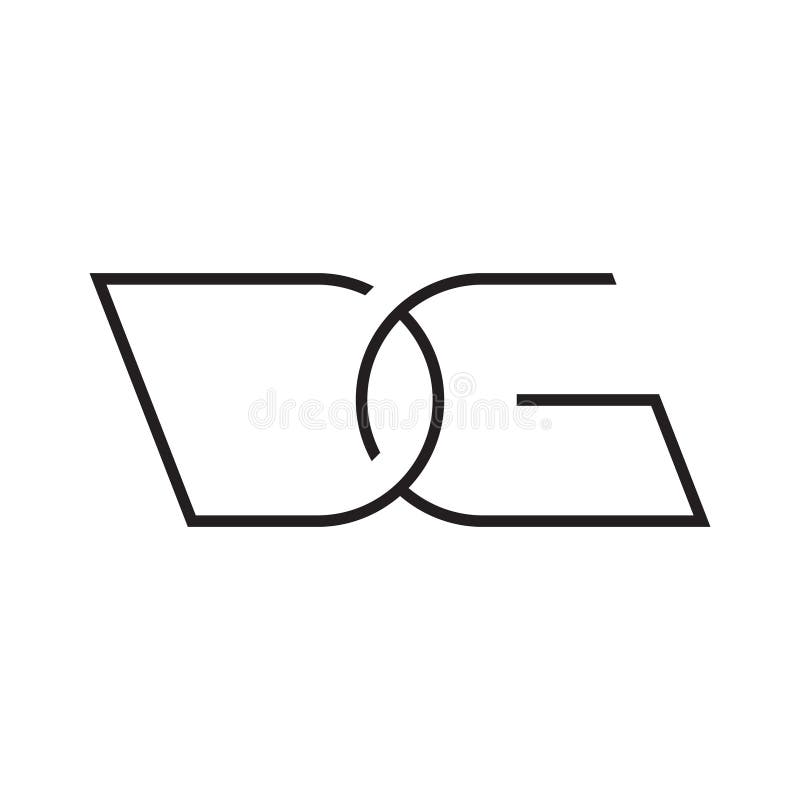 Dg Initial Letter Vector Logo Icon Stock Vector - Illustration of clean ...