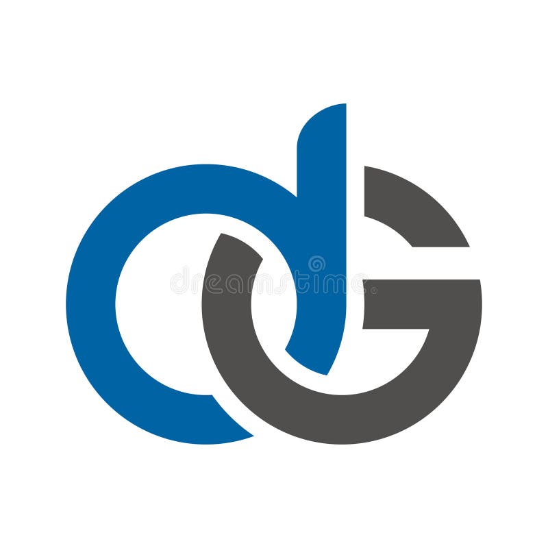 Dg Letter Link Logo Template Stock Vector - Illustration of alphabet ...