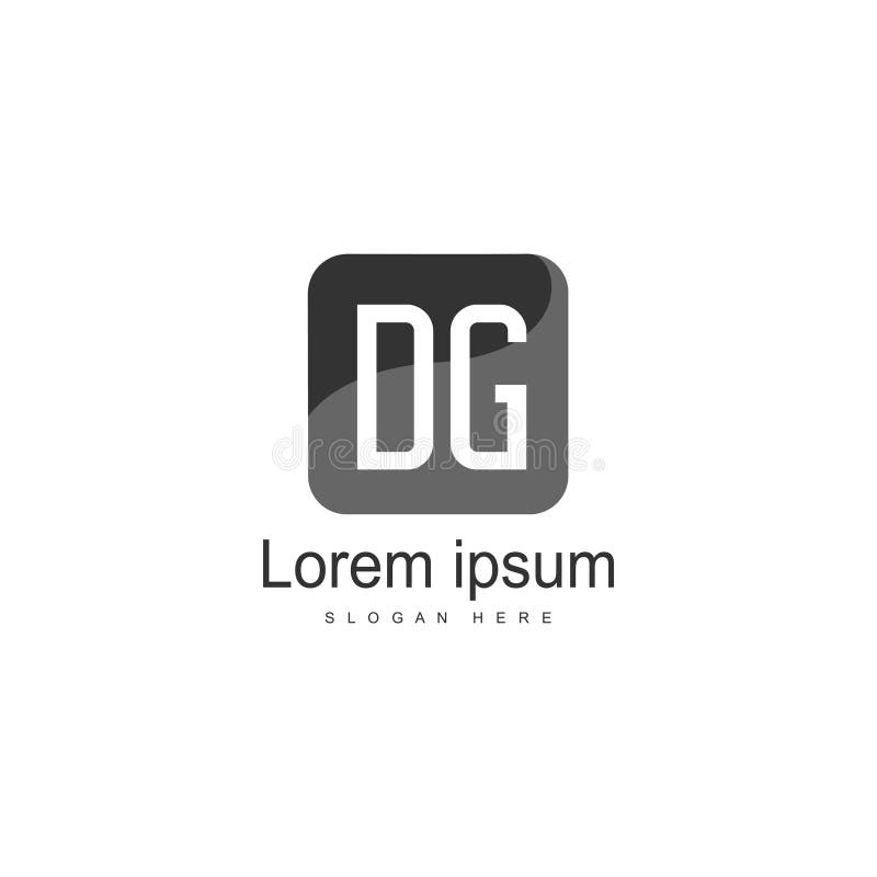 DG Letter Logo Design. Creative Modern DG Letters Icon Illustration ...